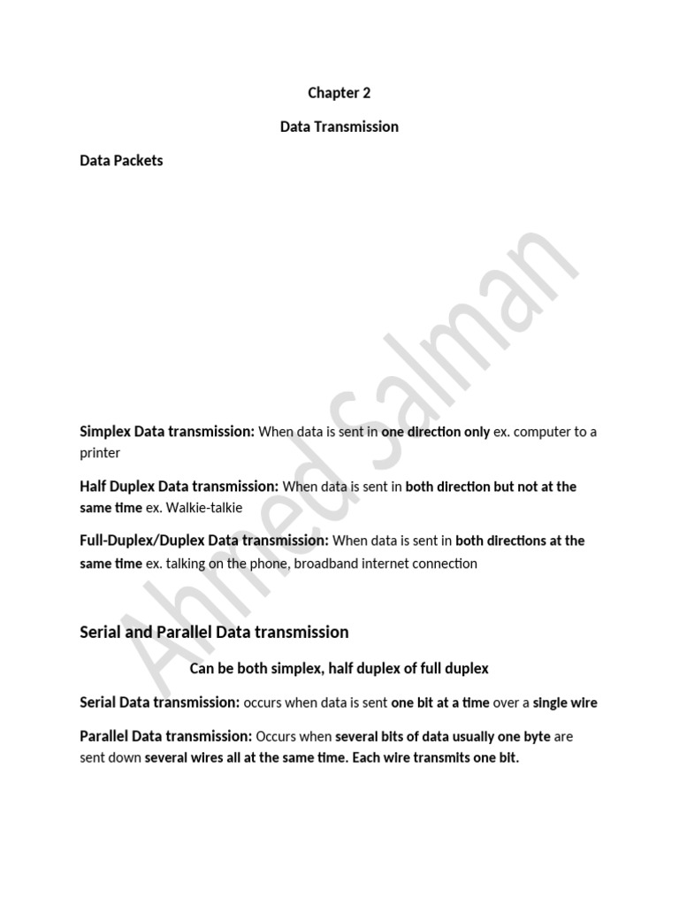 Chapter 2 (Data Transmission) | PDF