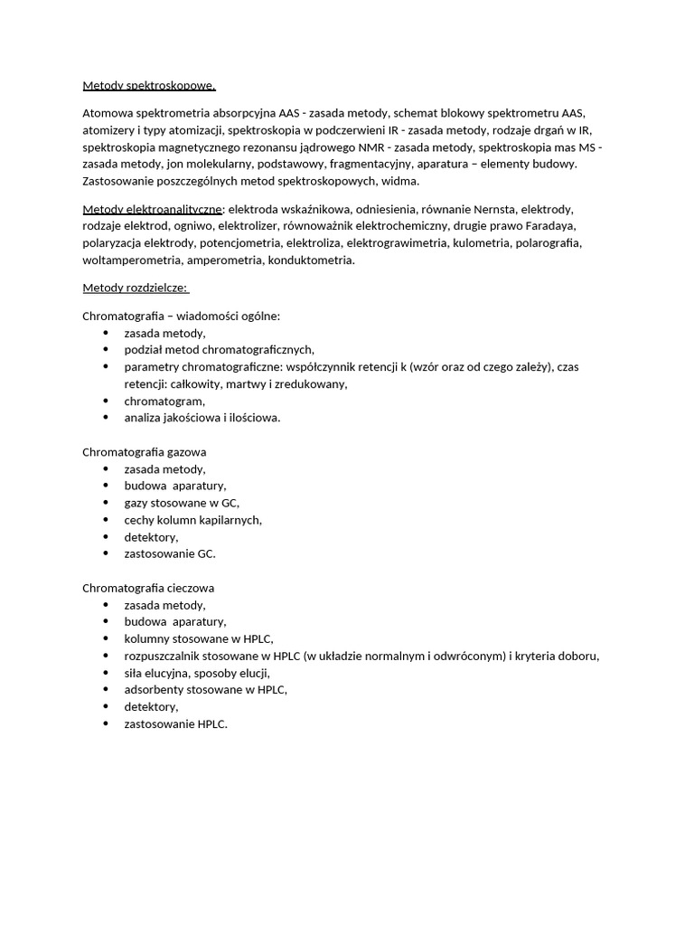 2019 - 2020 Zagadnienia Na Kolokwium Zal | PDF