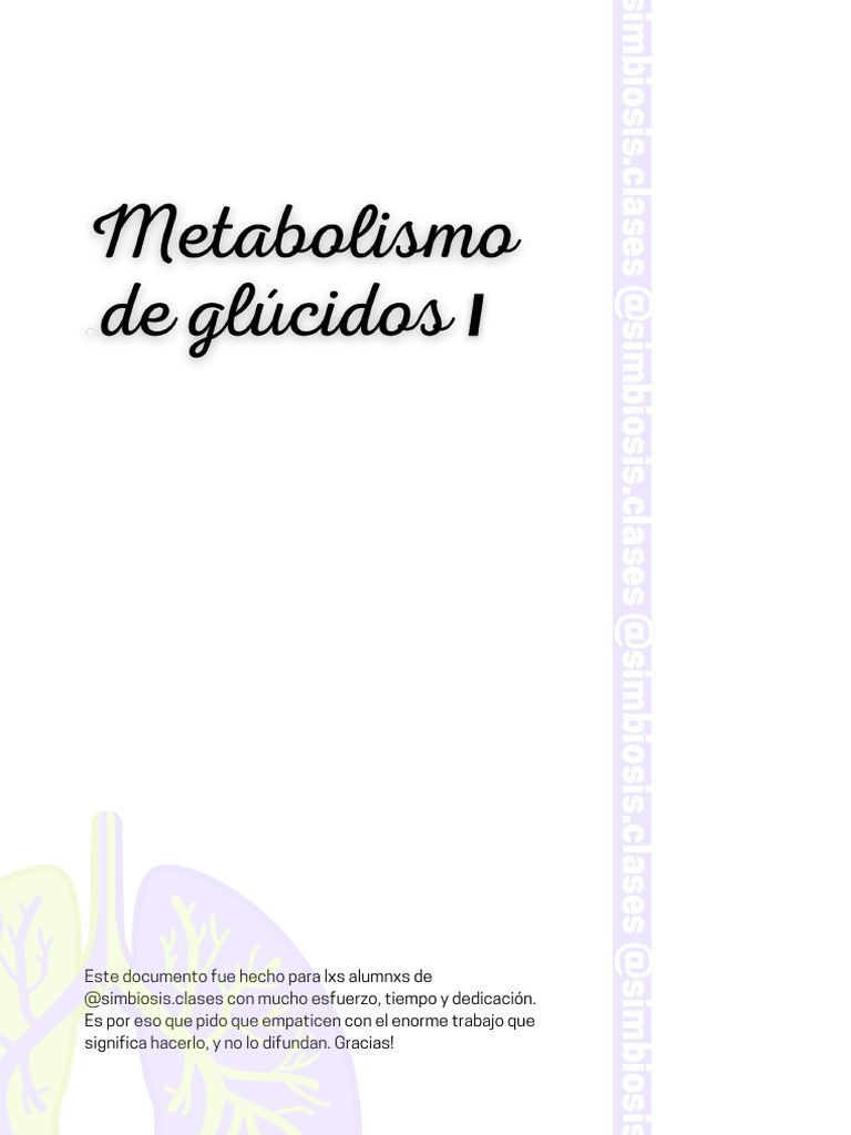 Bioquímica - Glucidos I | PDF