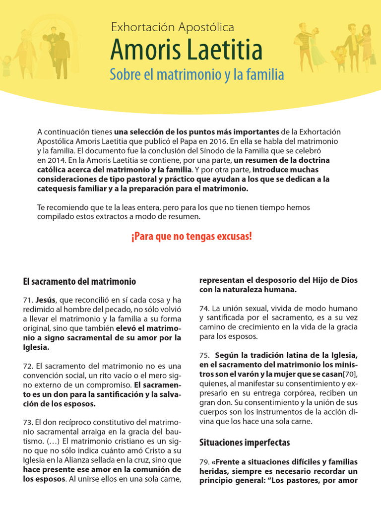 Amoris Laetitia Extracto | PDF