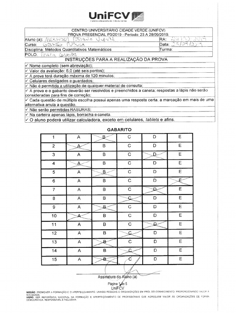 Provas | PDF
