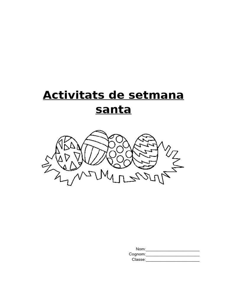 Deures de Setmana Santa | PDF