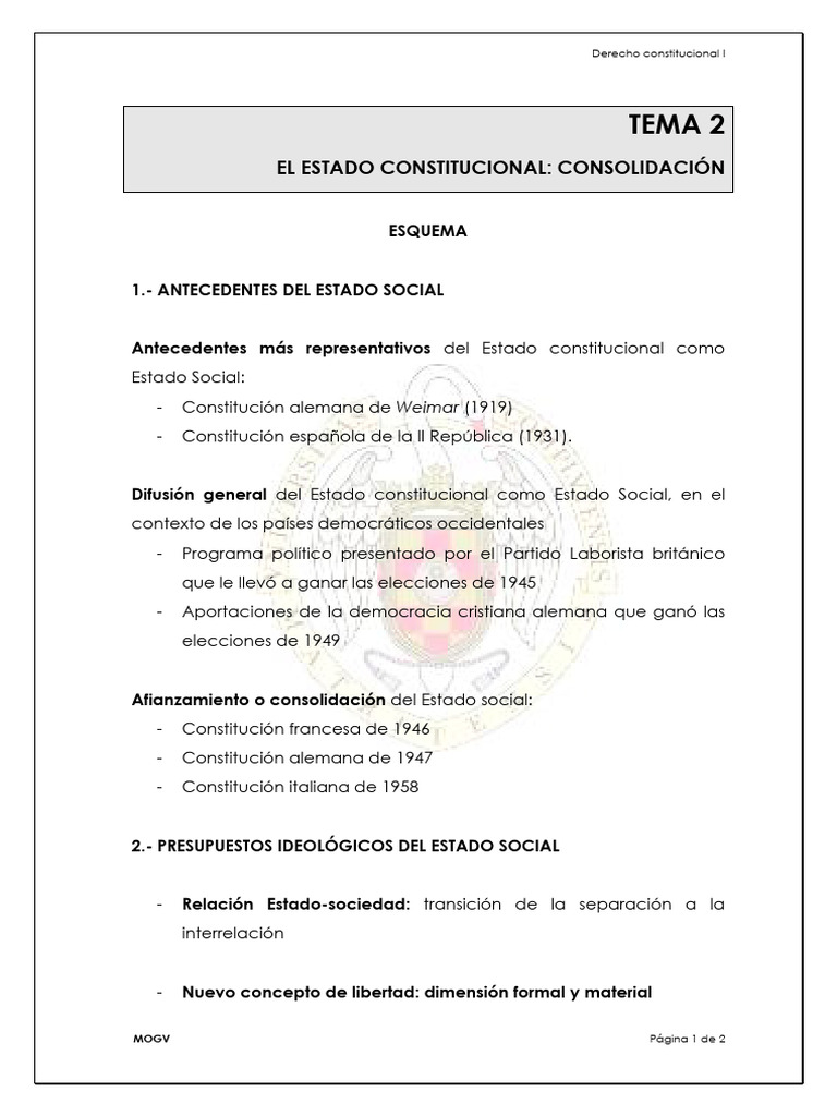 TEMA 2 (1. Esquema) | PDF