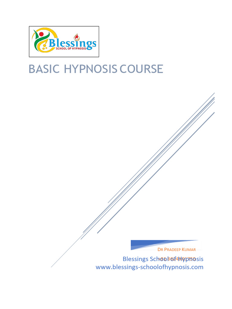 Basic Hypnosis Course | PDF