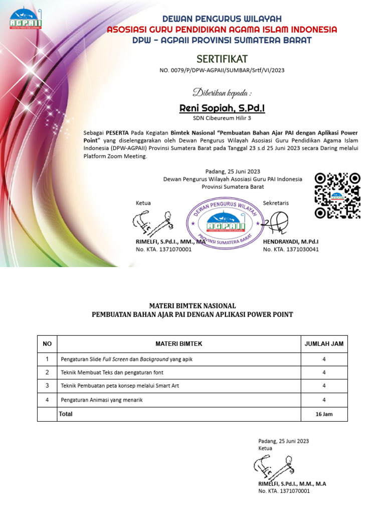 Reni Sopiah, S.pd.I Bahan Ajar | PDF