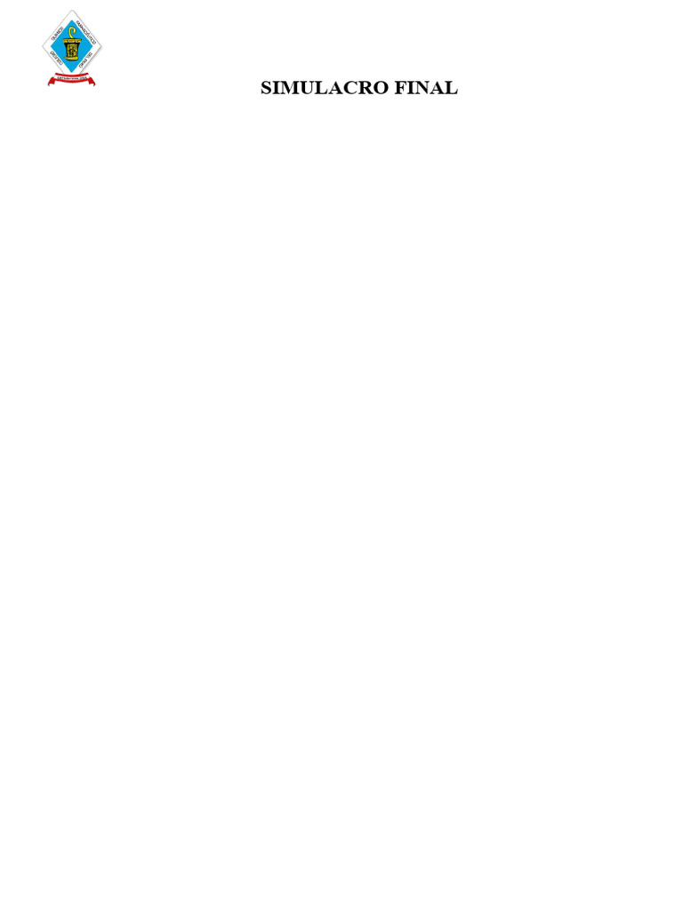 Simulacro II Enafb - Respuestas | PDF