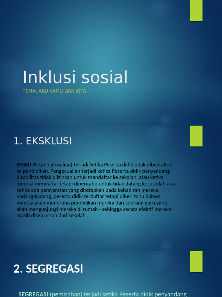 Inklusi Sosial | PDF