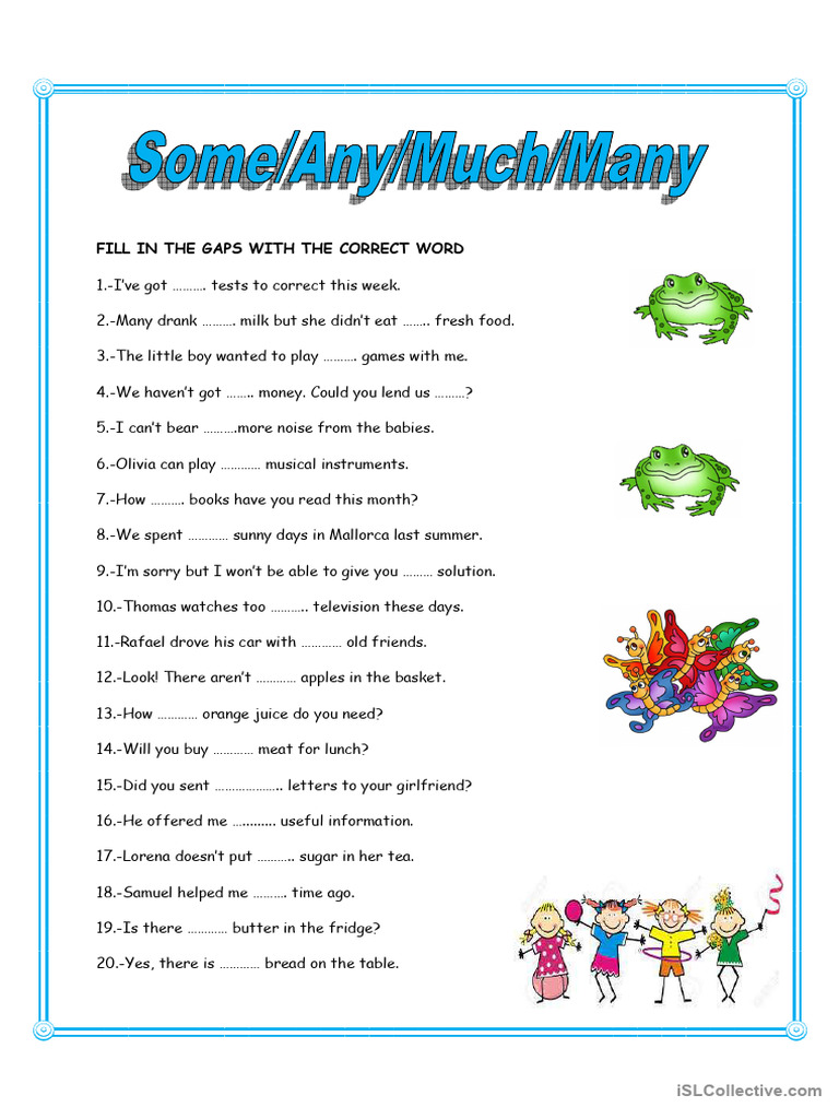 Some, Any, Much, Many | PDF