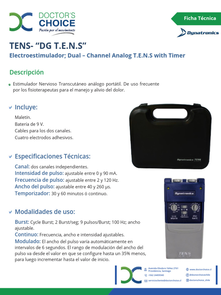 DGTENS Dynatronics | PDF