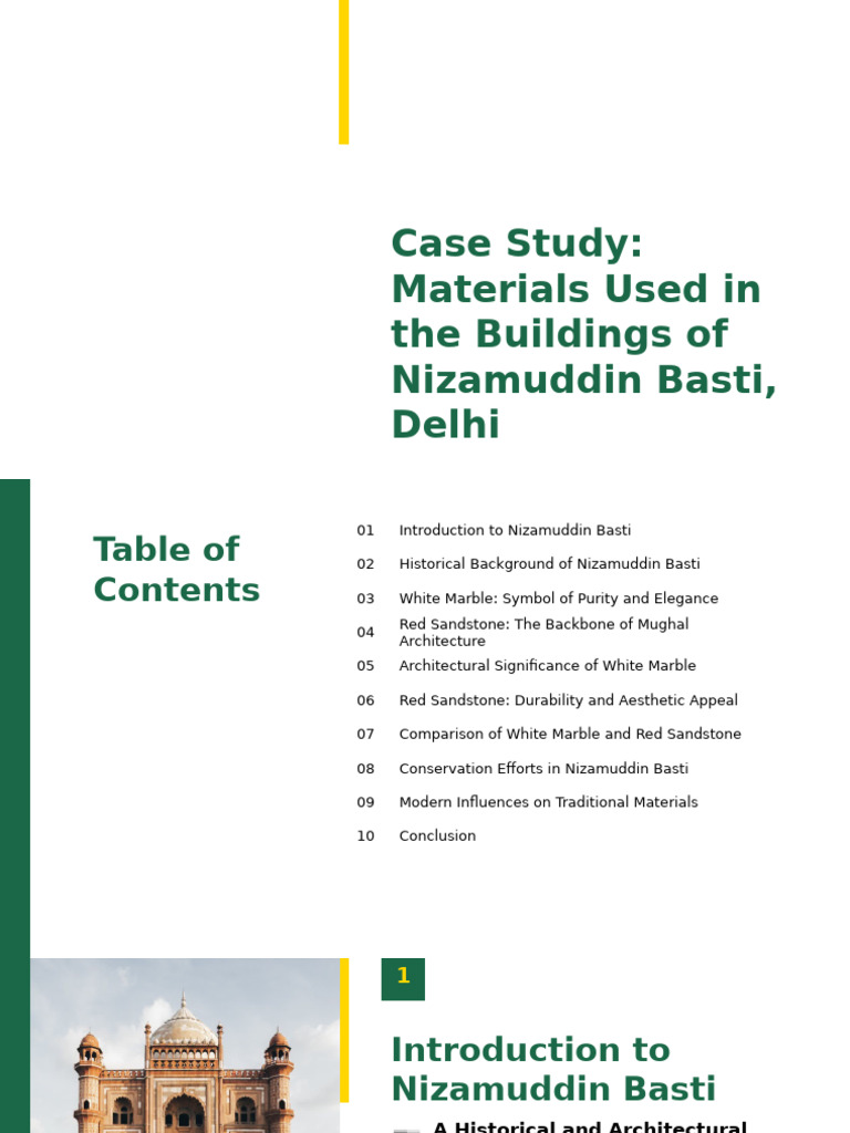 Case Study Materials Usedinthe Buildingsof Nizamuddin Basti Delhiabac ...