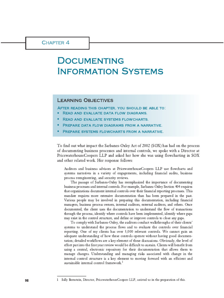 Chapter 4 - Documenting Information Systems | PDF