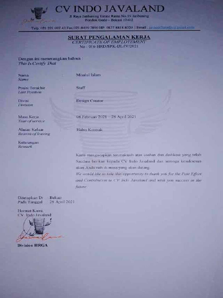 Paklaring Design Creator | PDF