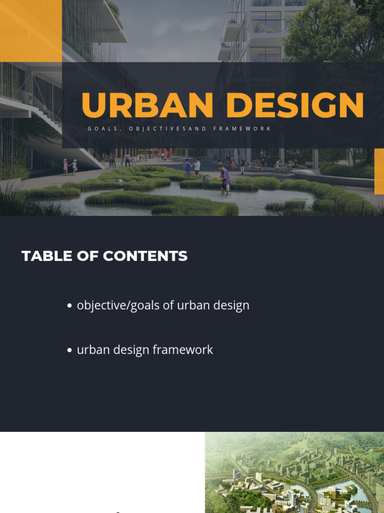 Urban Design Goals Objectives and Framework | PDF