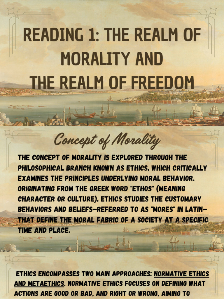 The Realm of Morality and The Realm of Freedom 3 | PDF