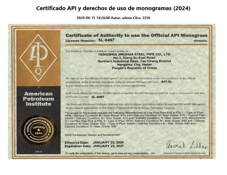 Certificado API | PDF | Tecnología