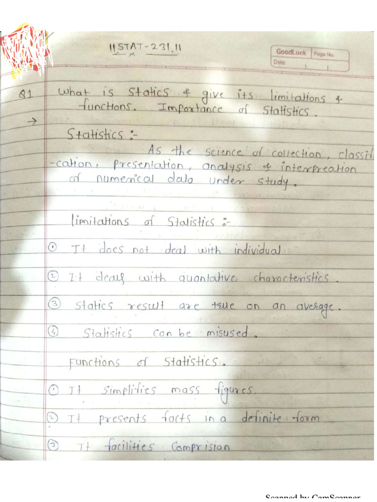 Chap 1 Handwritten Notes | PDF