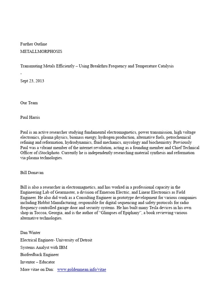 Metall Morphosis | PDF