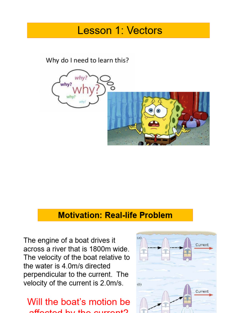 Topic 1 - Vectors - Slides - 2024 | PDF | Euclidean Vector | Science ...