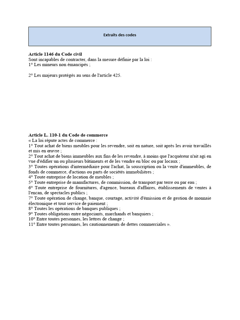 Extrait Des Codes DAGBEDJI | PDF