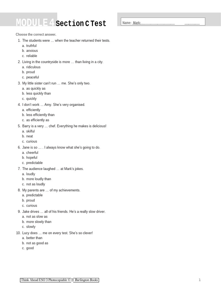 03ThinkAhead3 Mod4 SecC | PDF