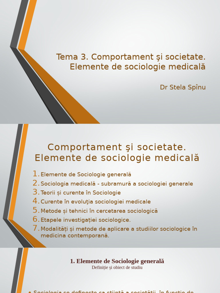 Tema 3. Comportament Şi Societate (I) | PDF