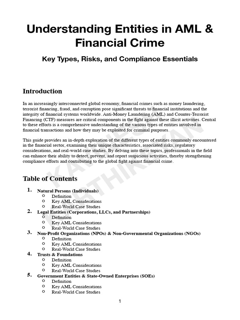 Types of Entities | PDF