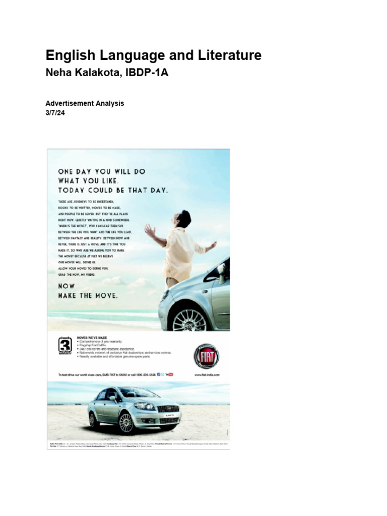 DRS English Language and Literature Neha | PDF | Infographics | Advertising