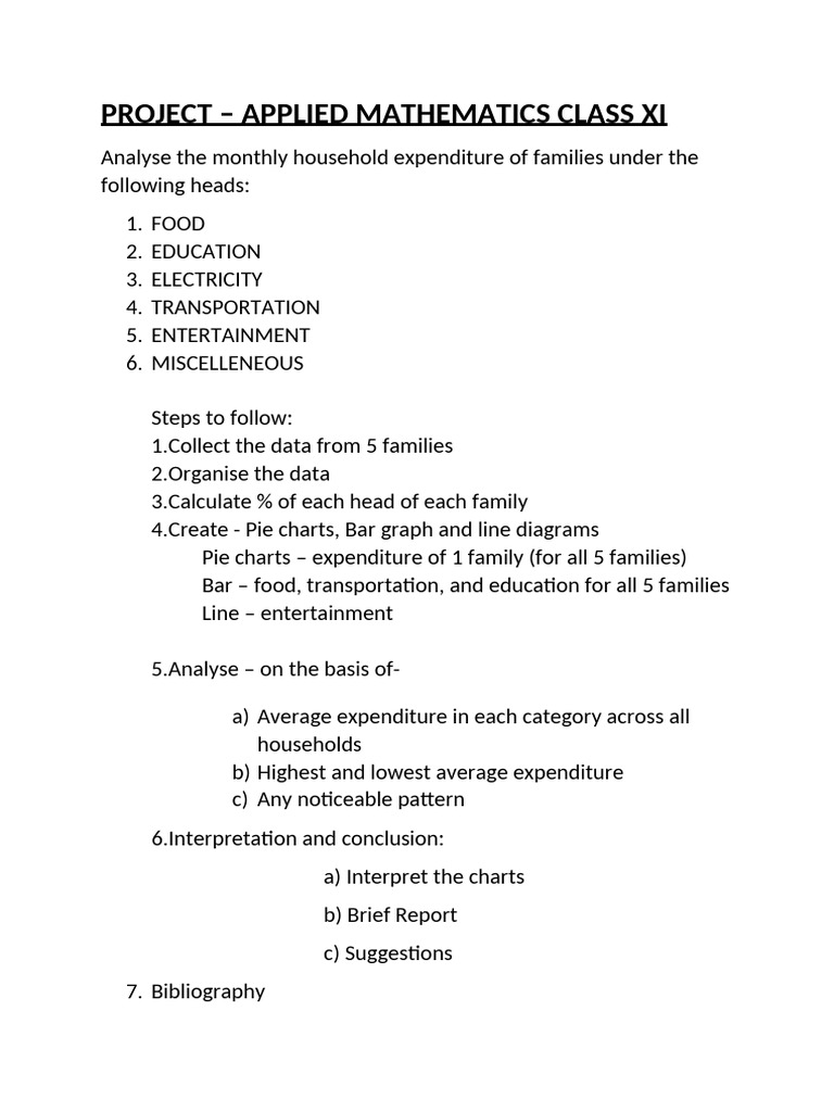 Applied Mathematics Project | PDF