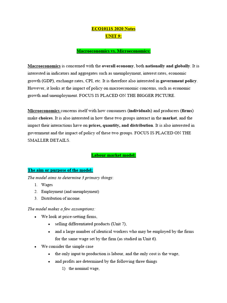 Unit 9 Summary + Questions | PDF