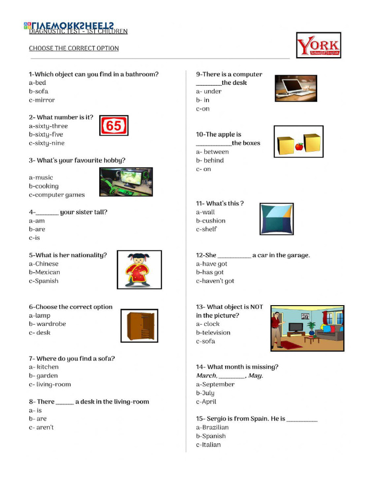 002 Diagnostic Test Kids ORIGINAL | PDF
