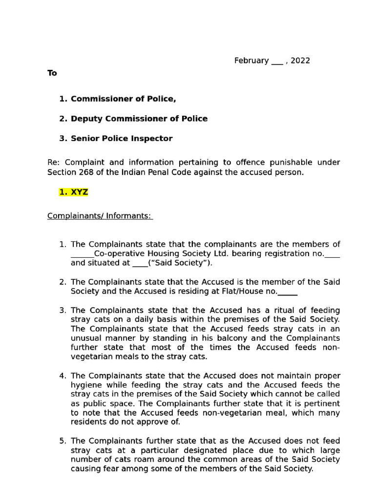 Public Nuisance - BNS - Sec-270 | PDF
