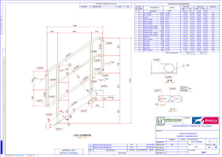 RPC-2-BA7 - BARANDA - Rev B | PDF