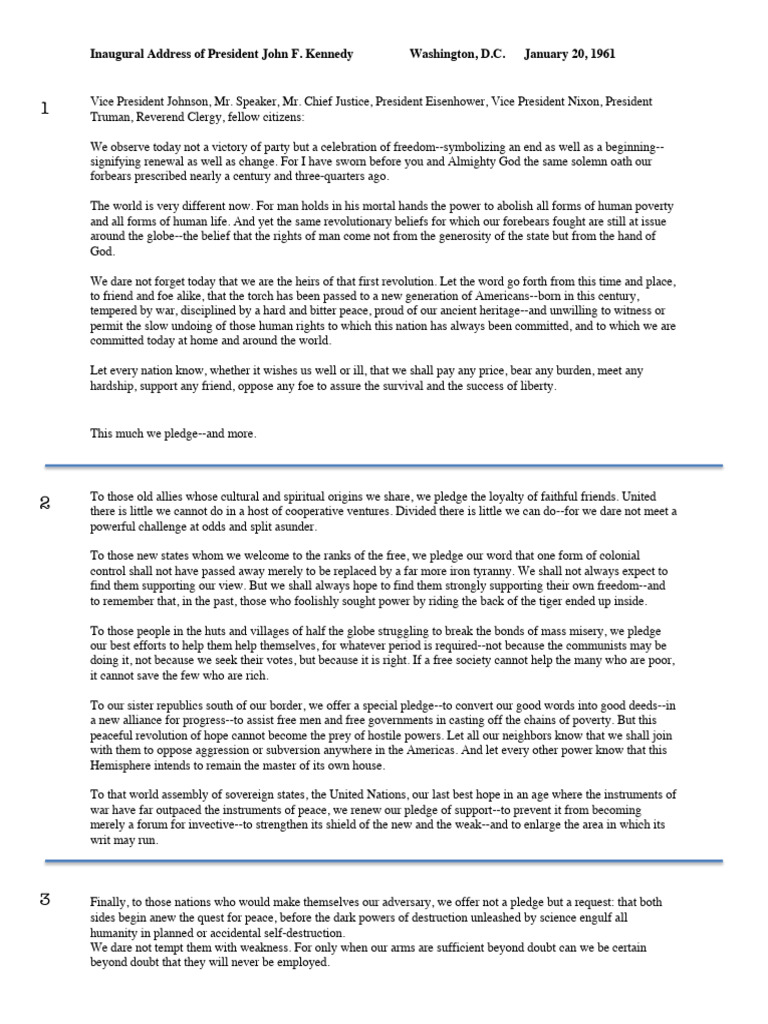 JFK Speech | PDF