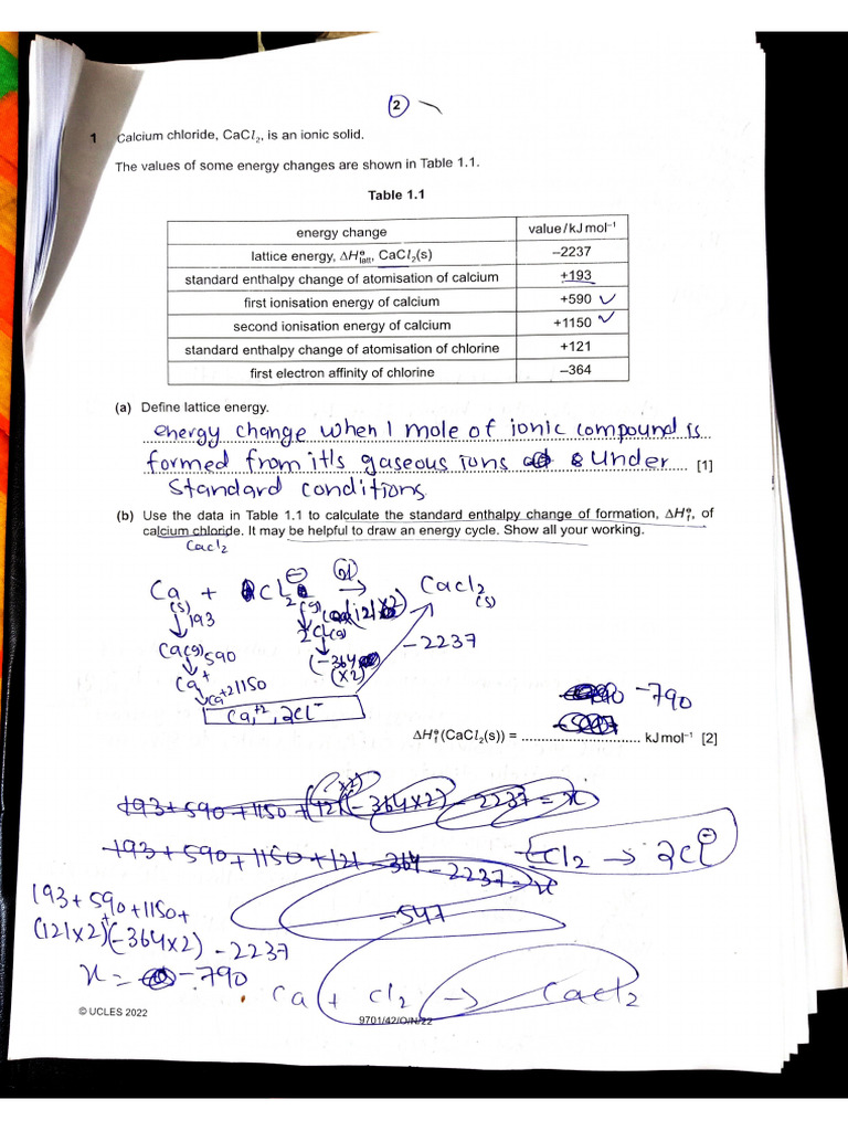 Oct Nov 2022 p42 9701 Yss | PDF