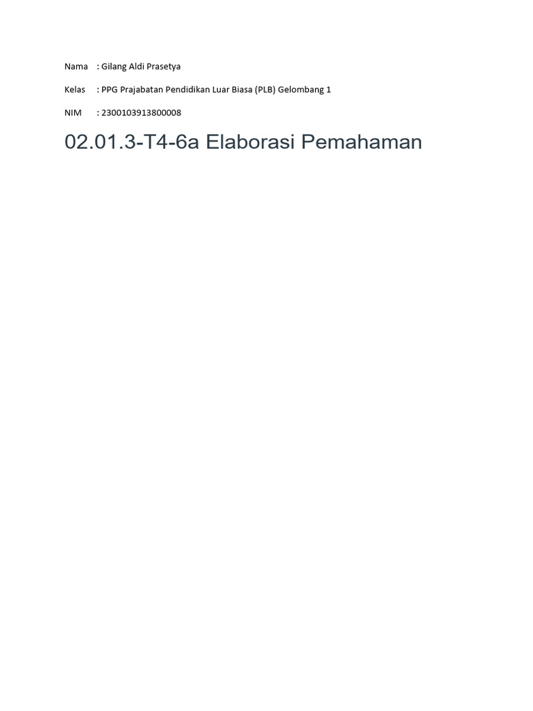 02.01.3-T4-6a Elaborasi Pemahaman_PSE | PDF