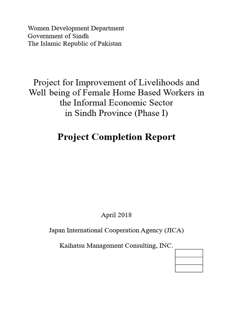 Project Completion Report | PDF