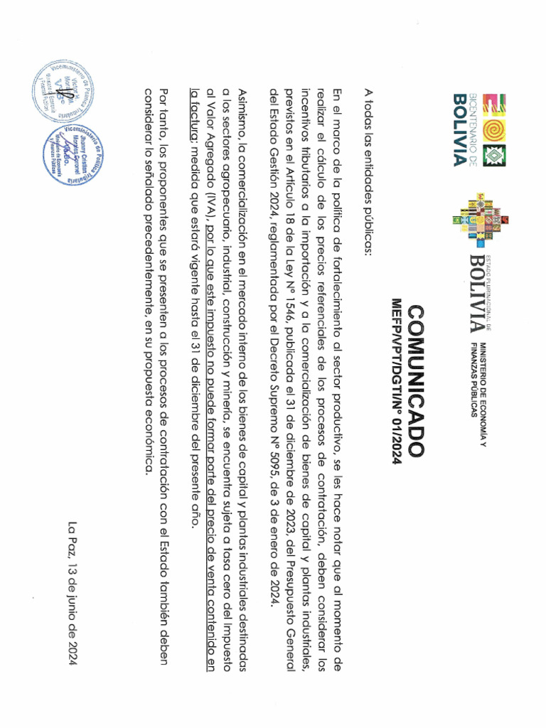 Comunicado DGTI 1 | PDF