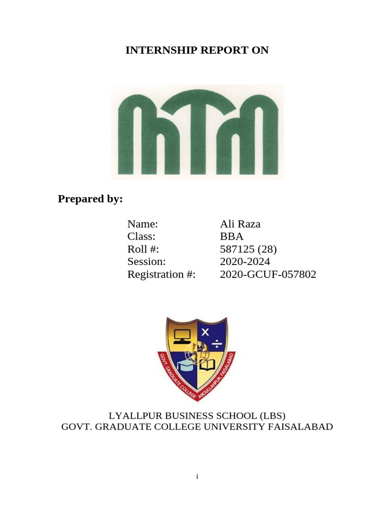 Internship Report of MTM | PDF | Knitting | Textiles