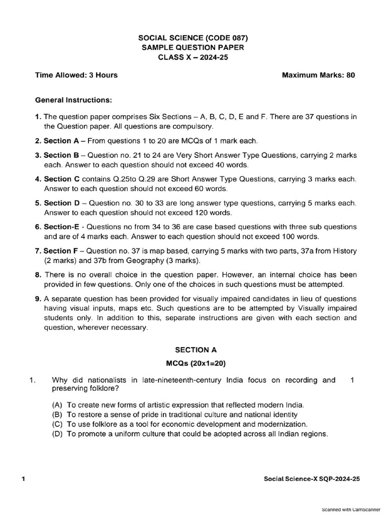 SocialScience-SQP (1) - 1 | PDF