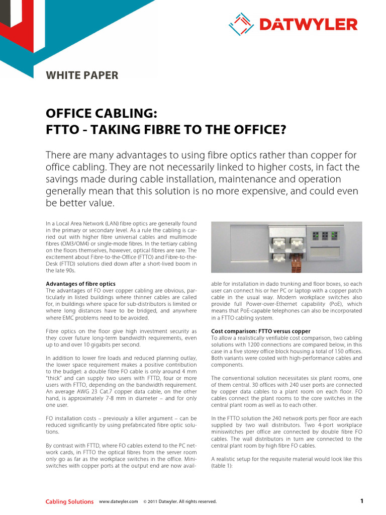 Office Ftto Copper Comparison | PDF