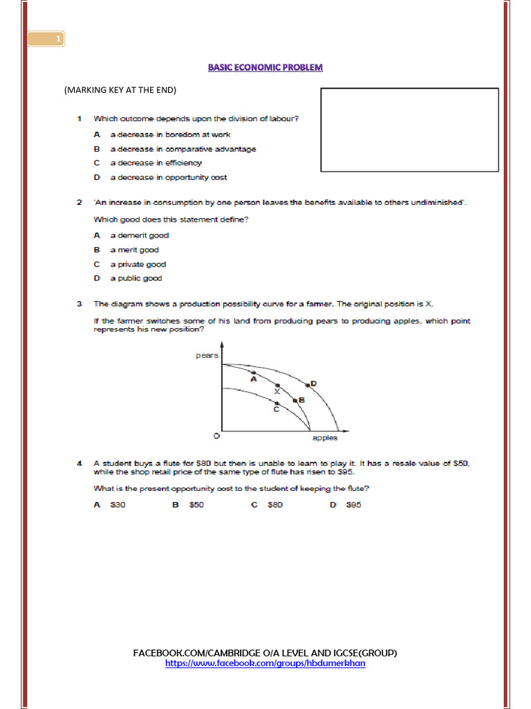 Econ Asal MCQ Topical Ques | PDF