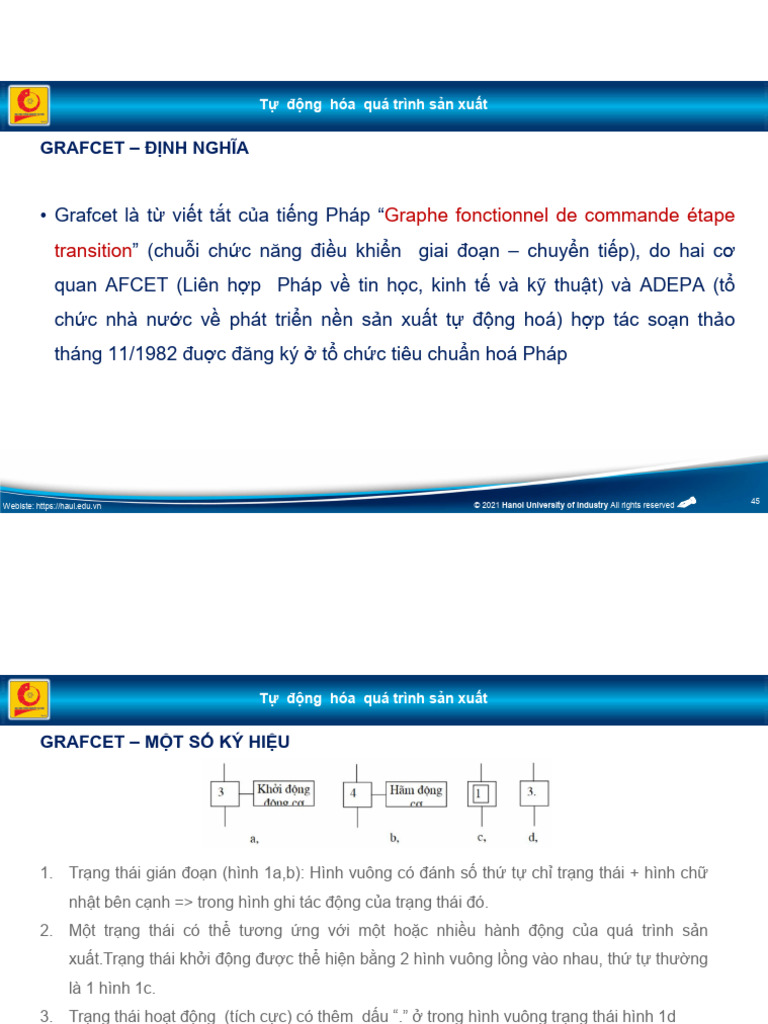 GRAFCET Slides | PDF