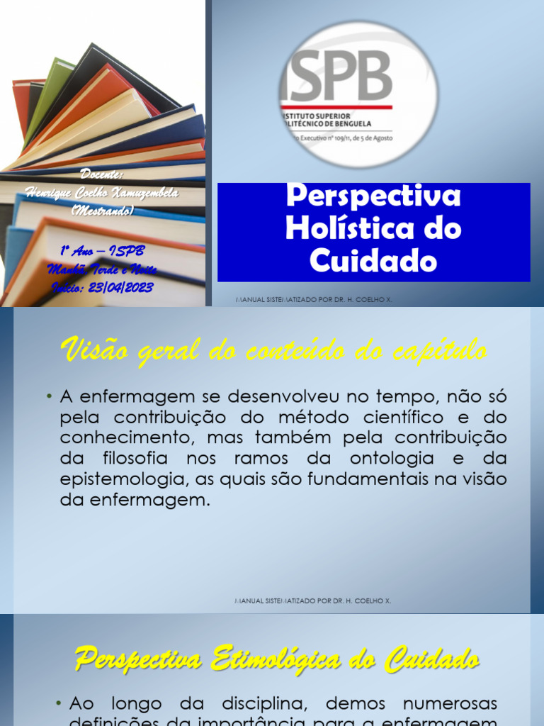Perspectiva Holística Do Cuidado 2023-2024 | PDF | Enfermagem ...