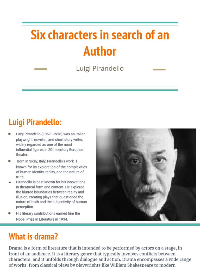 Six Characters in Search of An Author - 1 | PDF