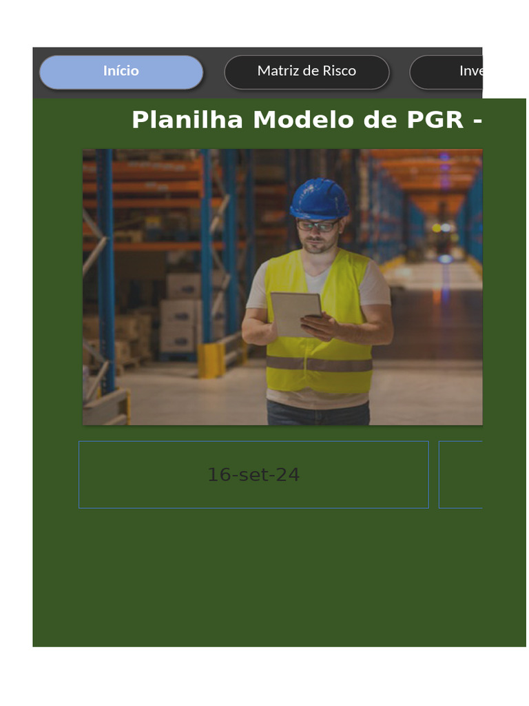 NR01- Modelo de PGR Com Matriz 4x4 - 2023 | PDF