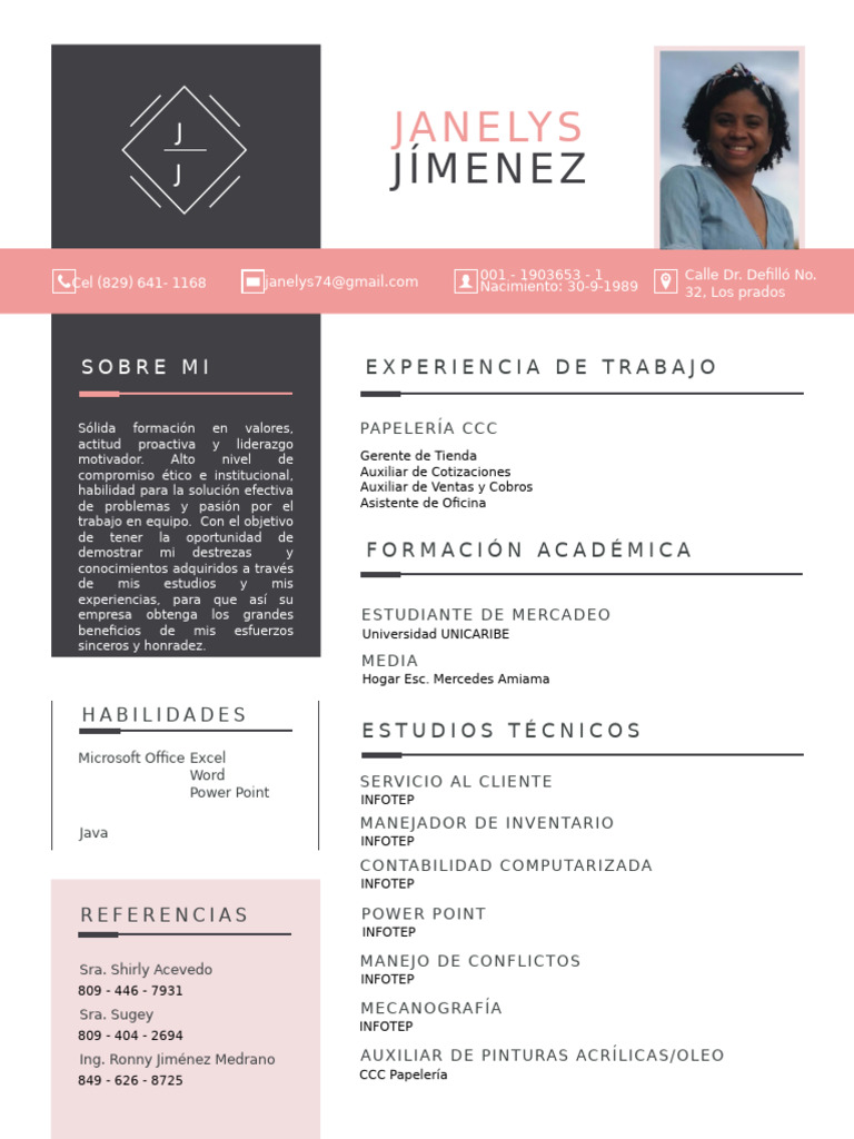 Janelys Cv | PDF