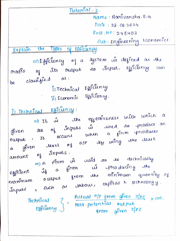 Economics Tutorial 2 | PDF