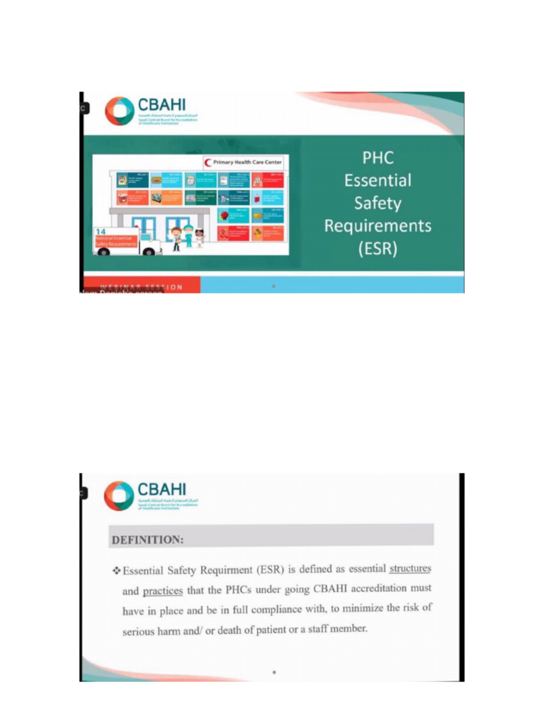 CBAHI Orientation Program (ESR) 2021 | PDF