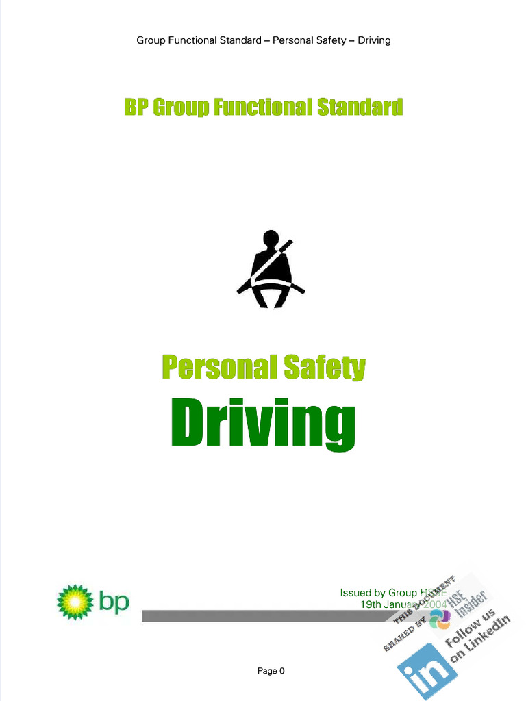 BP Driving Standard | PDF