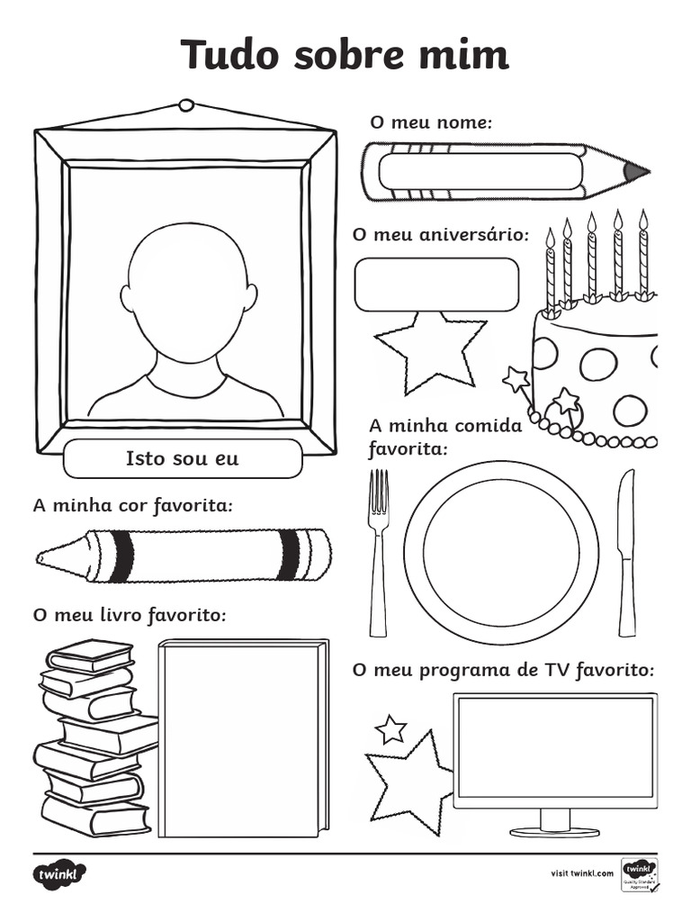 BR T T 28988 Ficha de Atividades Tudo Sobre Mim Portugues Brasil | PDF